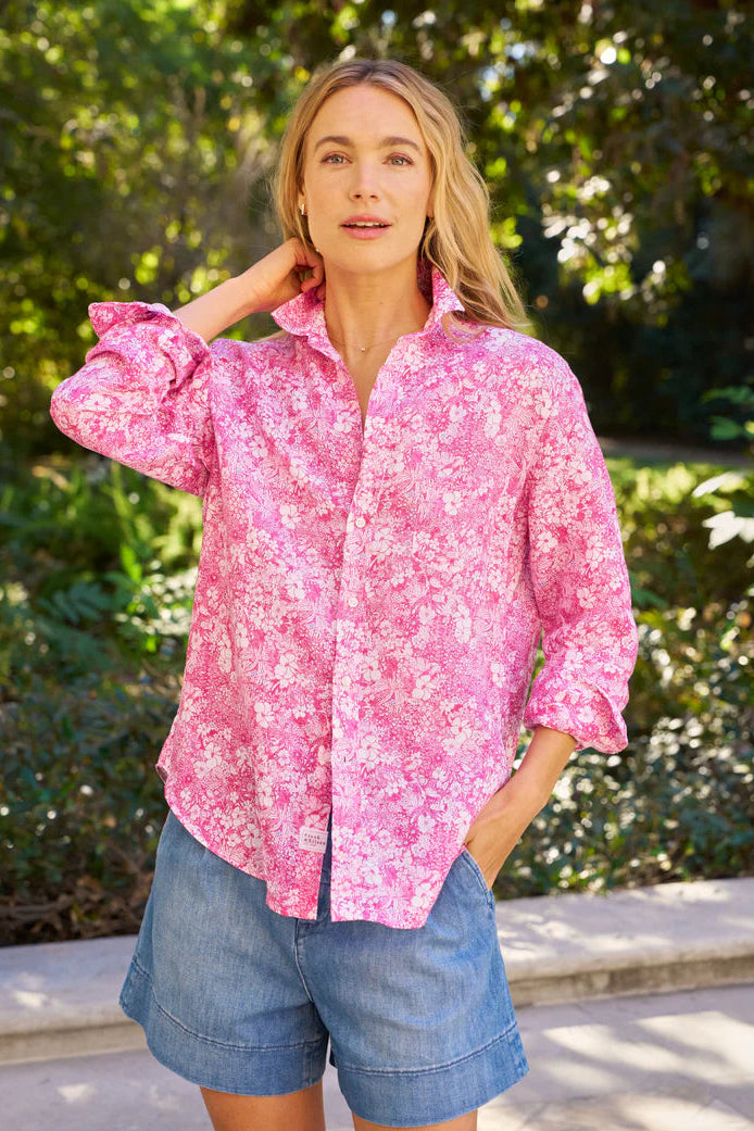 Frank & Eileen Eileen Button Up in Pink Floral | Shop Eleanor