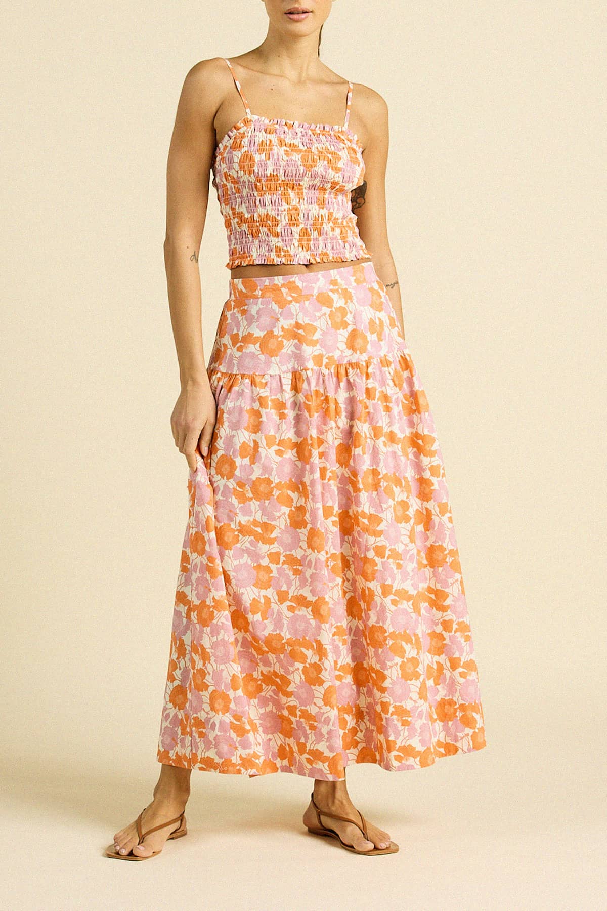 Trovata Lydia Skirt in Poppy | Shop Eleanor